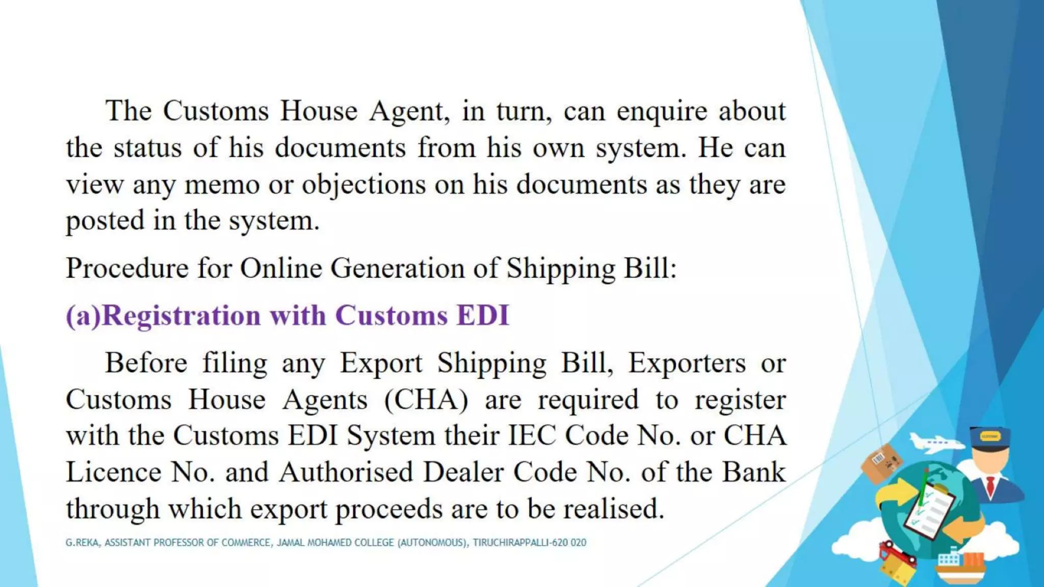 Indian Custom EDI System | PPTX