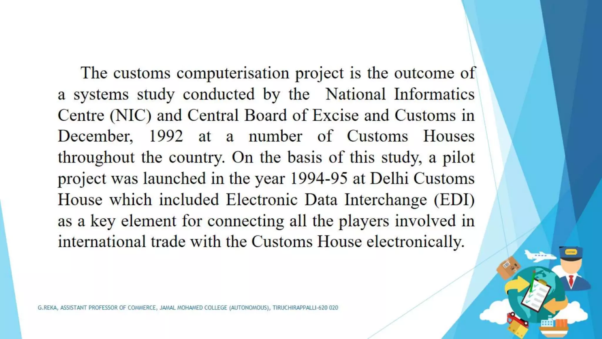 Indian Custom EDI System | PPTX