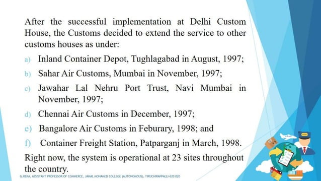 Indian Custom EDI System | PPTX