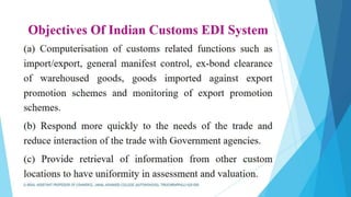 Indian Custom EDI System | PPTX