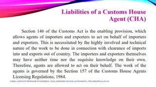 Customs House Agents (CHA) | PPTX