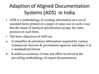 Export procedure and documentation | PPTX | Logistics and ...