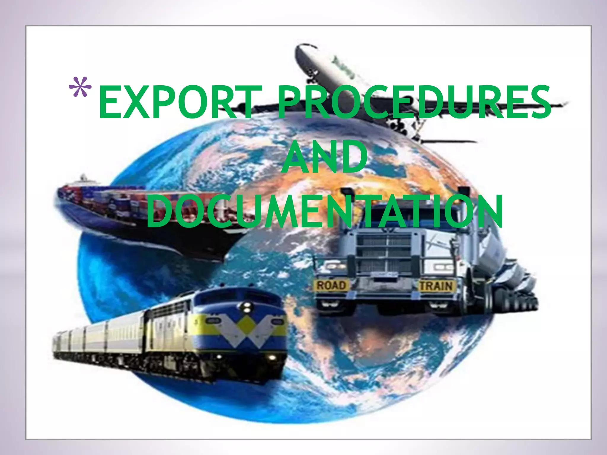 Export procedure presentation | PPTX