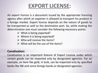 Export procedure presentation | PPTX