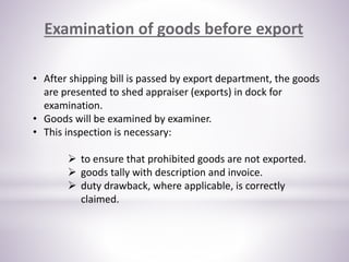 Export procedure presentation | PPTX