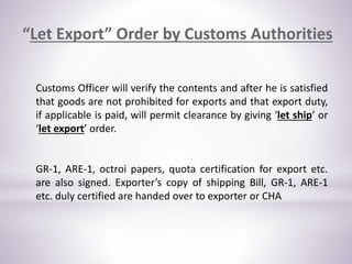Export procedure presentation | PPTX