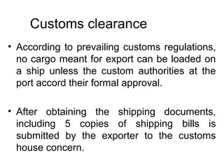 Export procedures | PPT