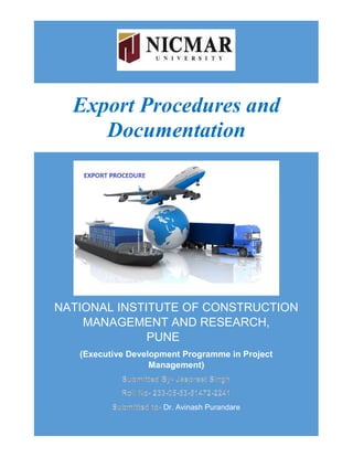 Export Procedures and Documentation Assinement.pdf