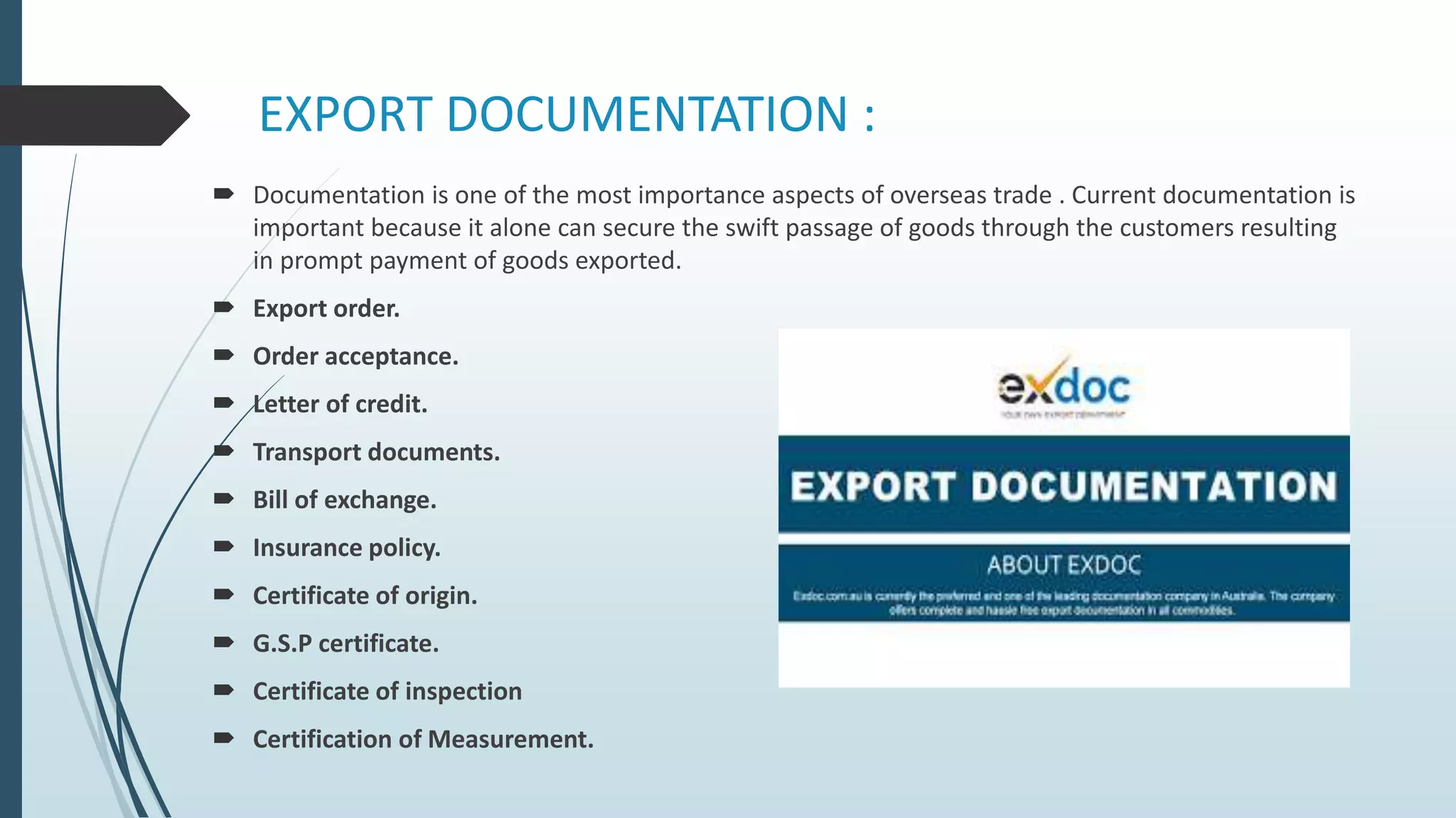 Export procedures for agro based products | PPTX