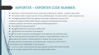 Export procedures for agro based products | PPTX
