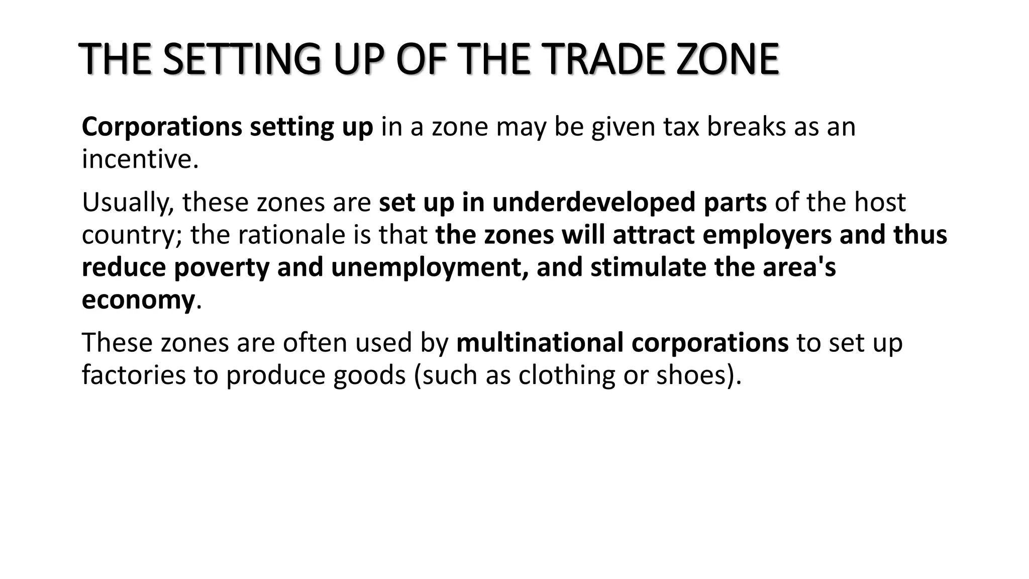 CAMBRIDGE GEOGRAPHY A2 - FREE TRADE ZONES AND EXPORT PROCESSING ZONES ...