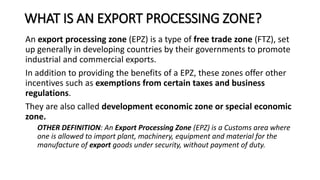 CAMBRIDGE GEOGRAPHY A2 - FREE TRADE ZONES AND EXPORT PROCESSING ZONES ...