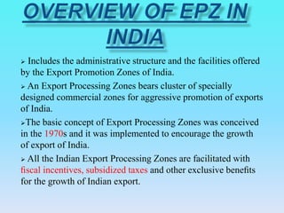Export processing zone | PPTX