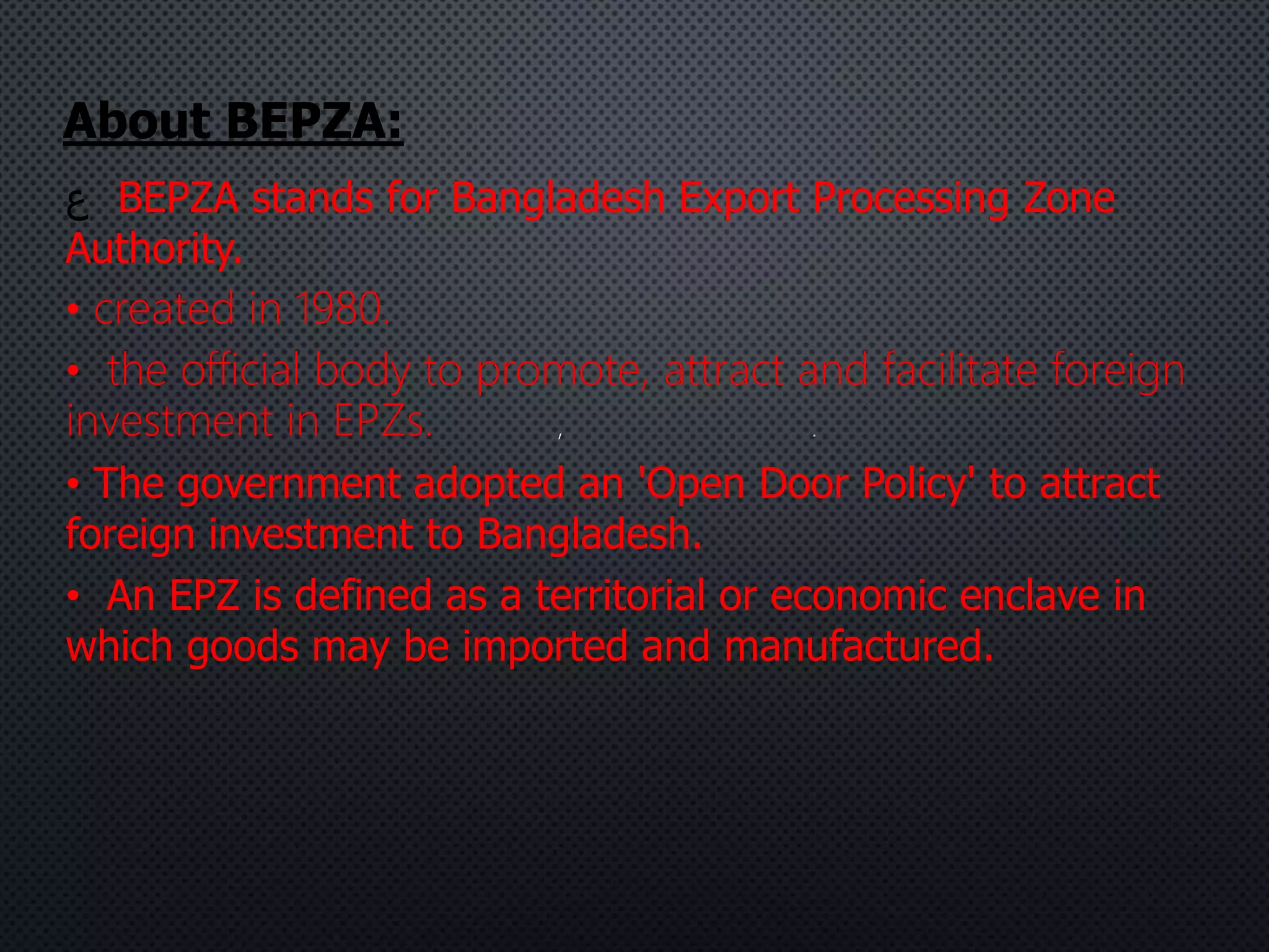 Export processing zone | PPTX