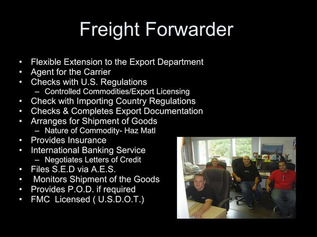Export process overview | PPT | Logistics | Business