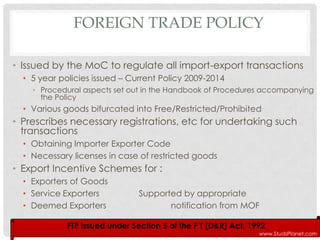 Export promotion | PPTX | Commodities | Economy