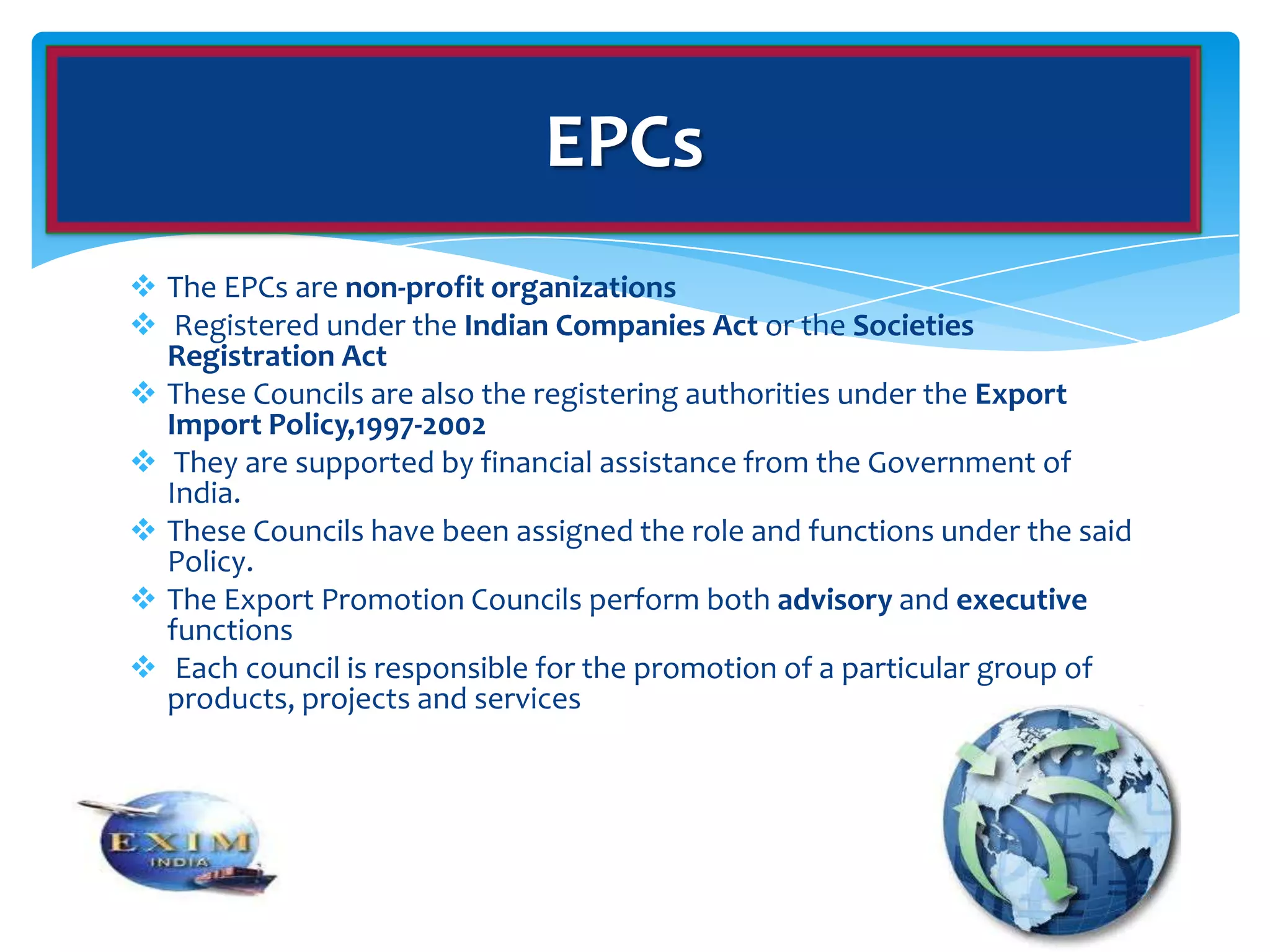 Export promotion council of india | PPTX