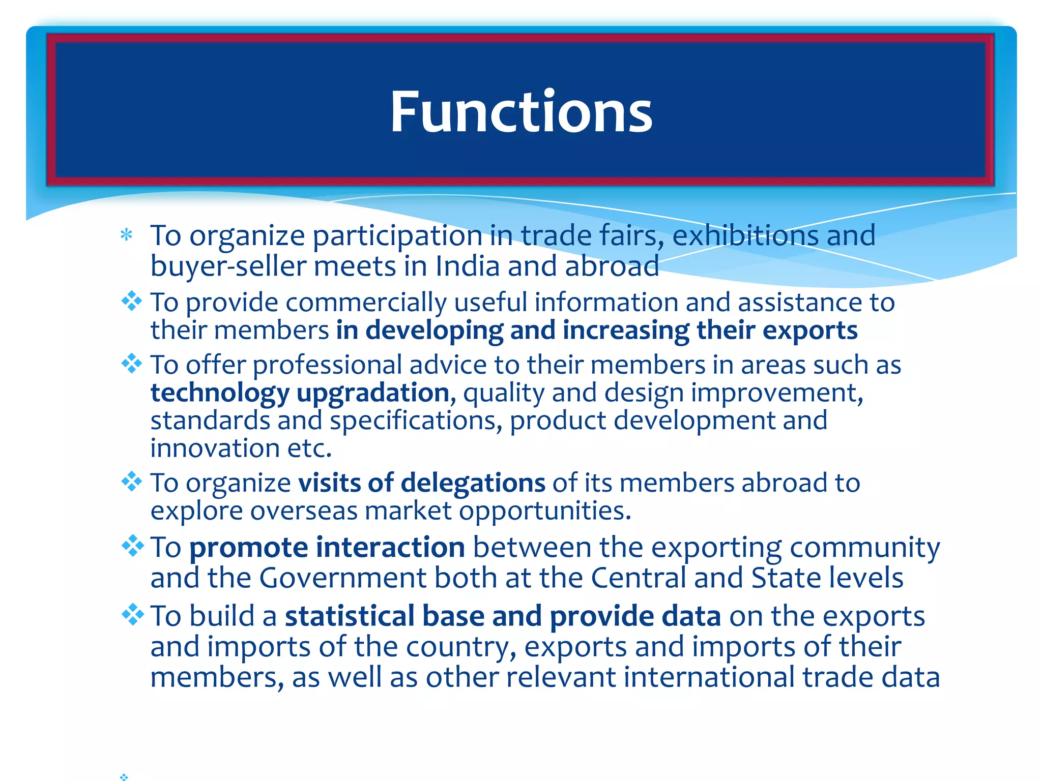 Export promotion council of india | PPTX