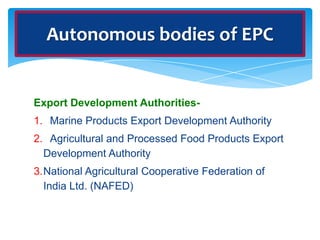 Export promotion council of india | PPTX
