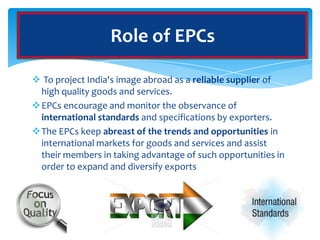 Export promotion council of india | PPTX