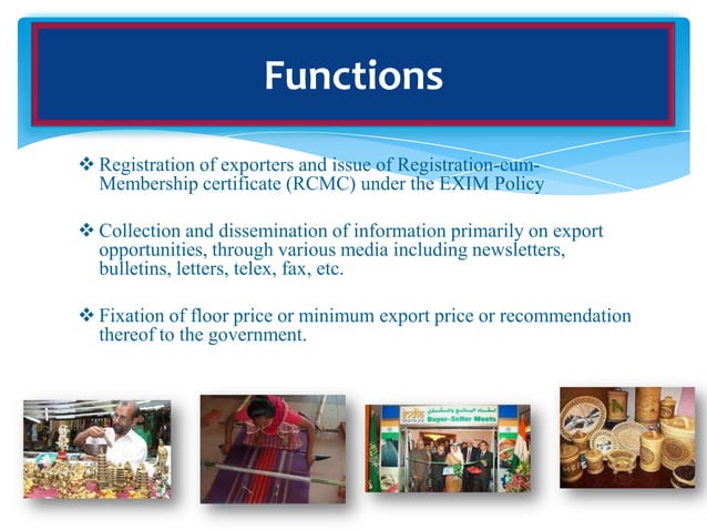 Export promotion council of india | PPTX | Business | Business and Finance