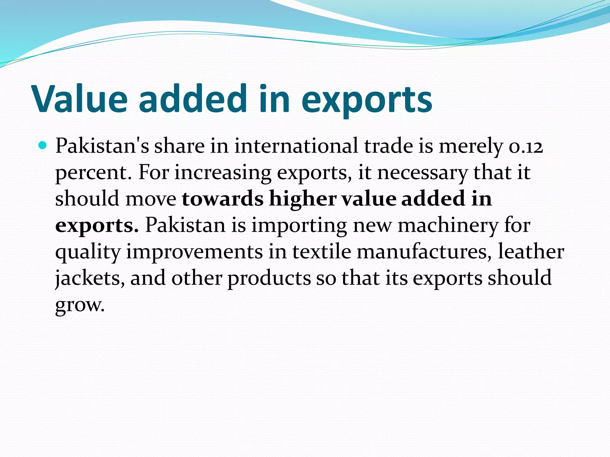 Export promotion measures in Pakistan | PPTX
