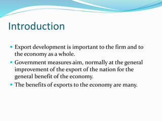 Export promotion measures in Pakistan | PPTX