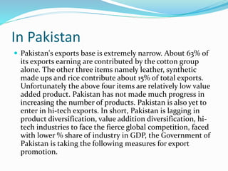 Export promotion measures in Pakistan | PPTX