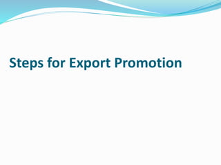 Export promotion measures in Pakistan | PPTX