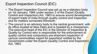 Export promotion organizations | PPTX