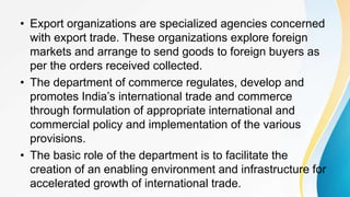 Export promotion organizations | PPTX