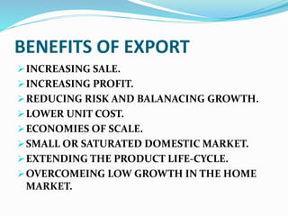 Export promotion polices & practices | PPTX