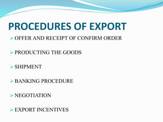 Export promotion polices & practices | PPTX
