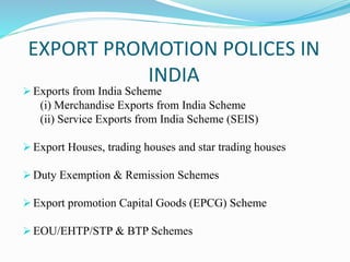 Export promotion polices & practices | PPTX