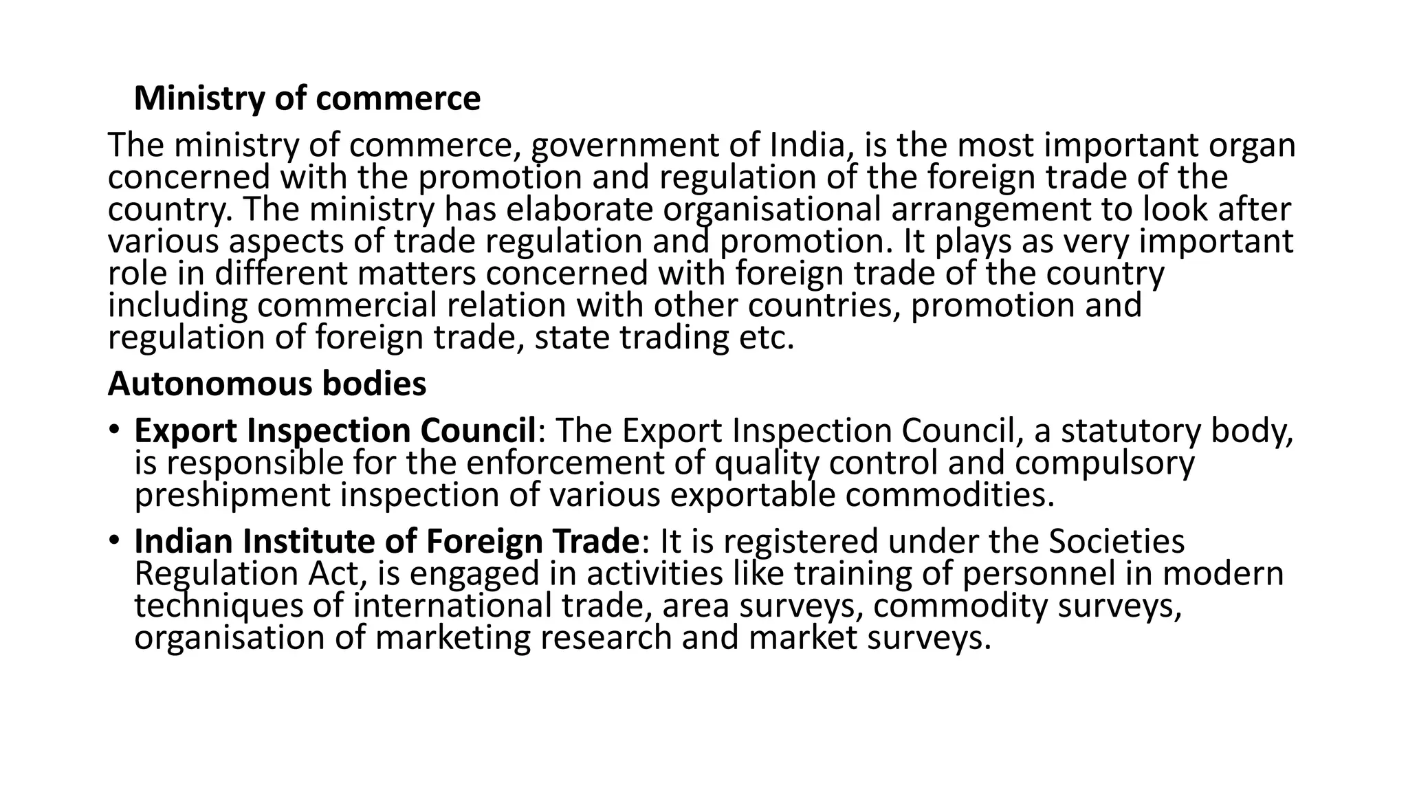 Export promotion scheme in india | PPTX