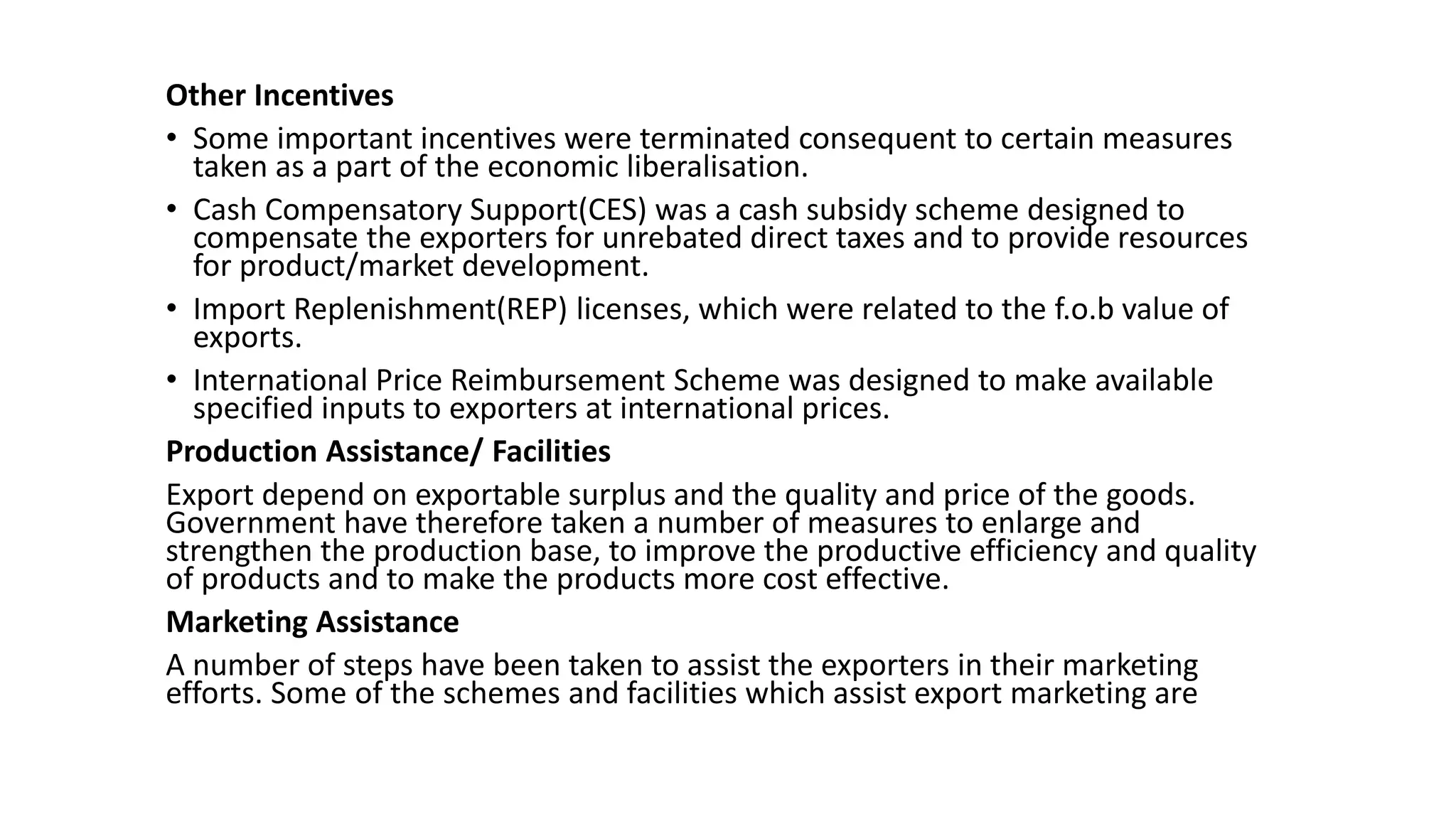 Export promotion scheme in india | PPTX