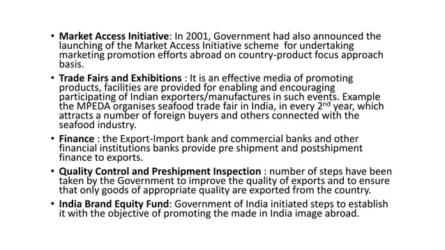 Export promotion scheme in india | PPT