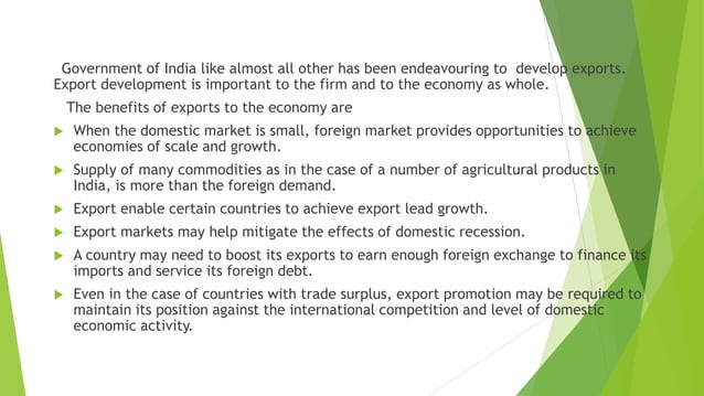 Export promotion scheme in india | PPTX | Business | Business and Finance