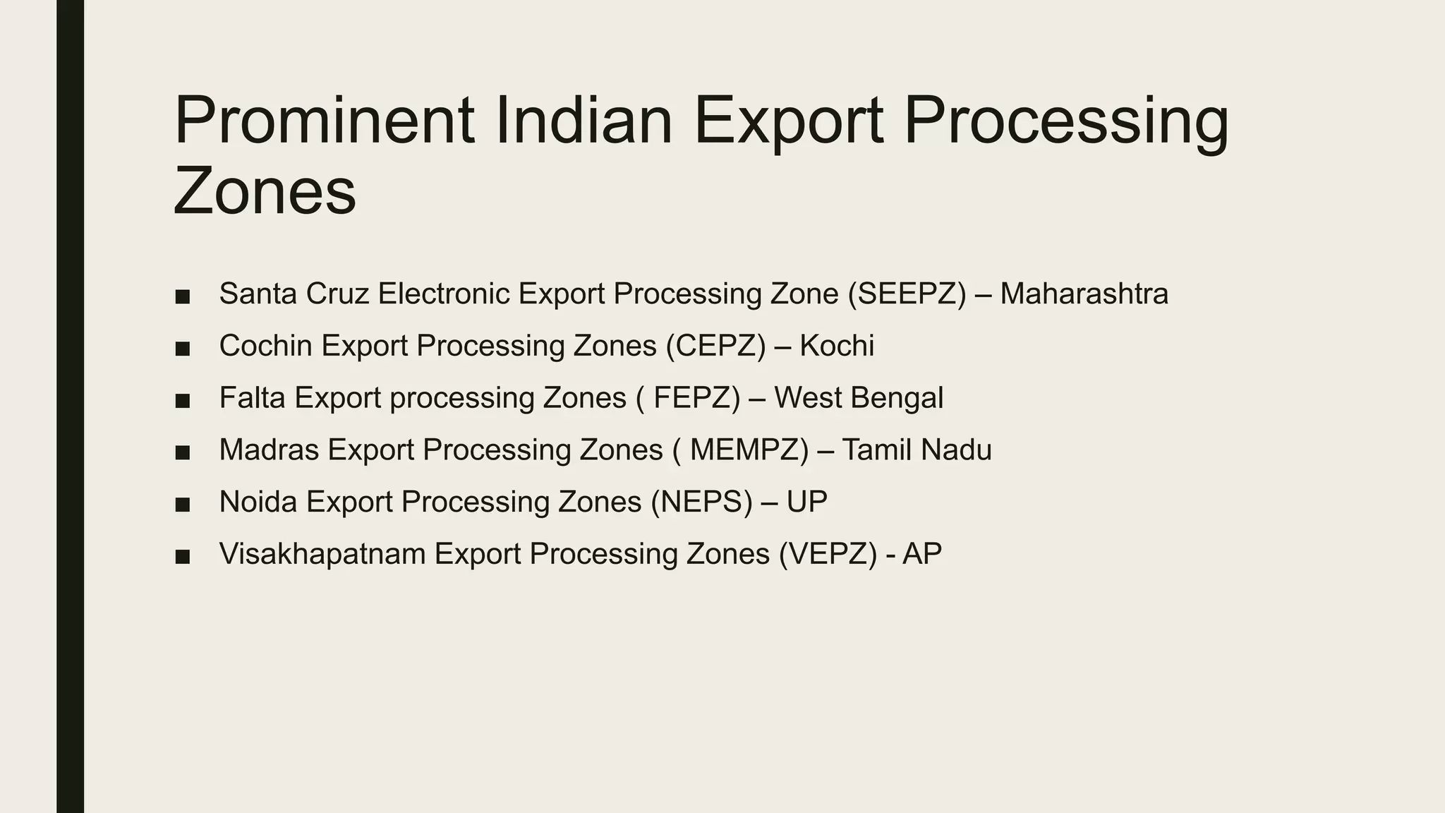 Export promotion schemes EPCG, FTZ. STPs | PPTX | Commodities | Economy