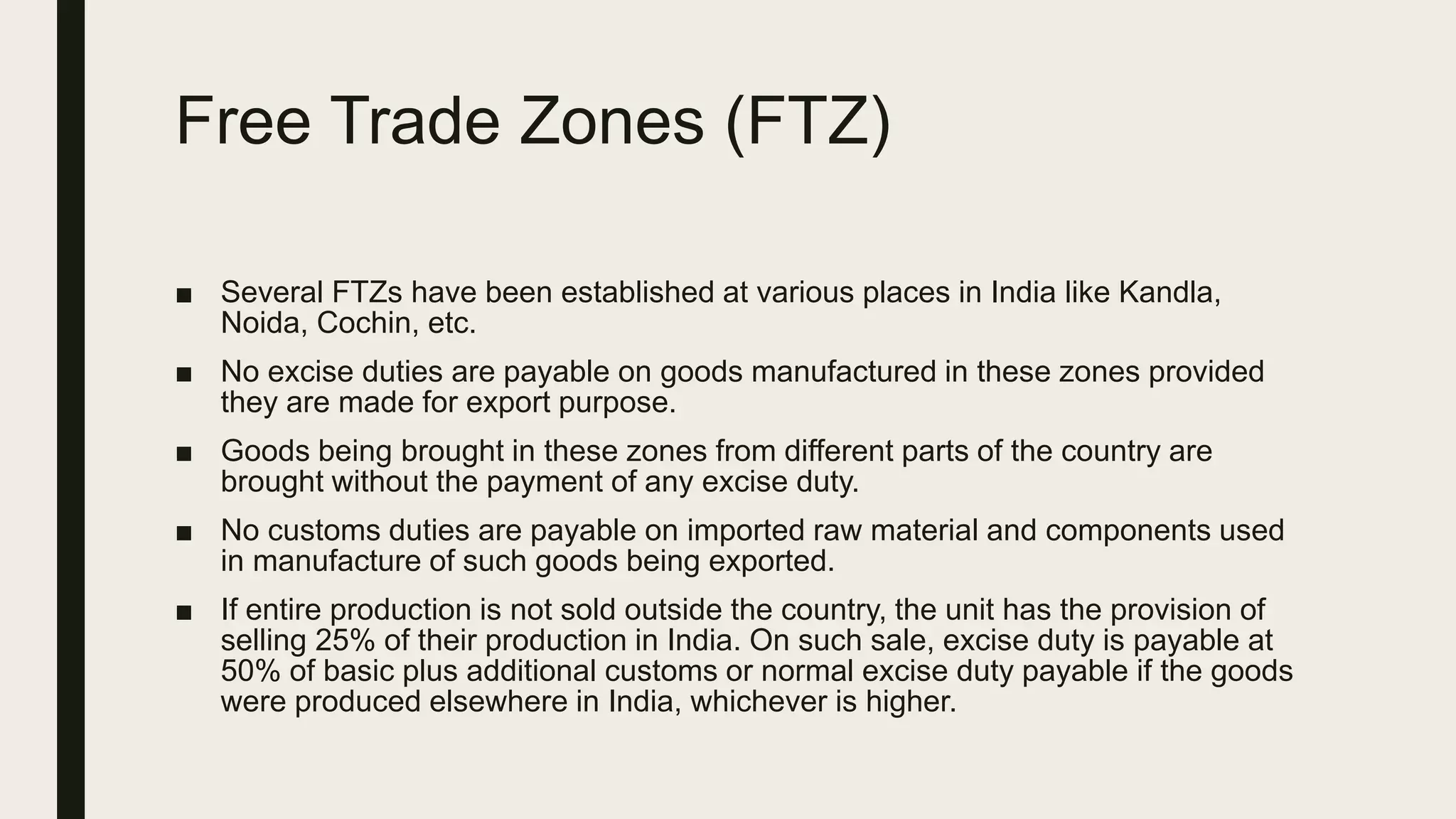 Export promotion schemes EPCG, FTZ. STPs | PPTX