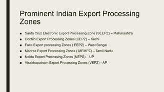 Export promotion schemes EPCG, FTZ. STPs | PPTX | Commodities | Economy