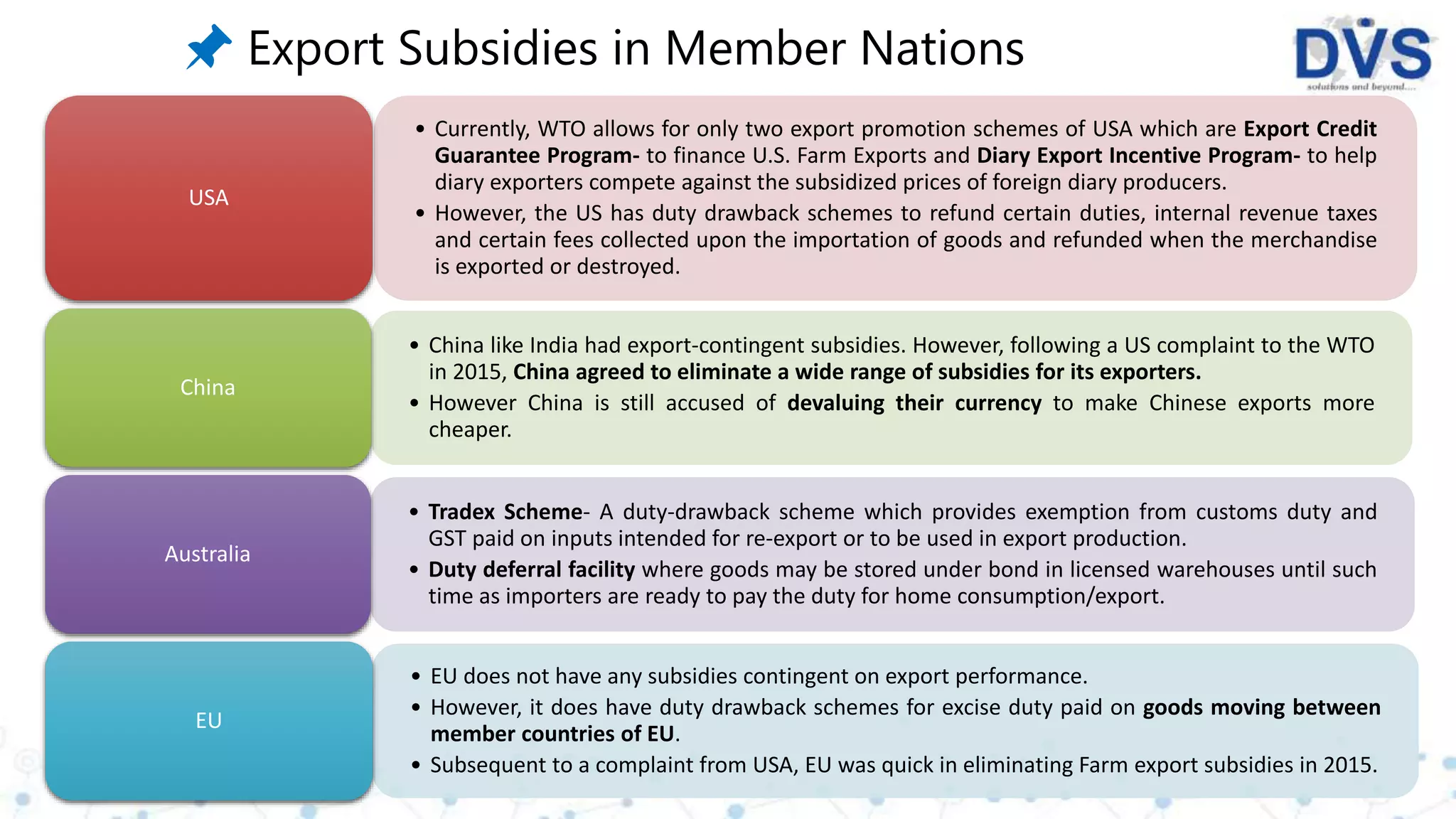 Overview of Export Promotion Schemes | PPTX
