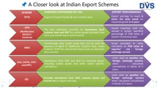 Overview of Export Promotion Schemes | PPTX