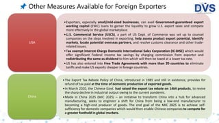 Overview of Export Promotion Schemes | PPTX