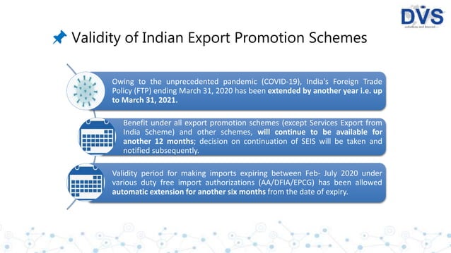Overview of Export Promotion Schemes | PPTX