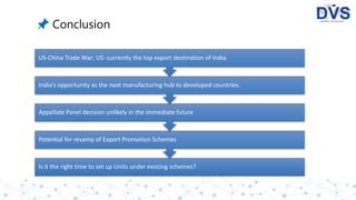 Overview of Export Promotion Schemes | PPTX