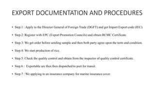 Export rice presentation | PPTX