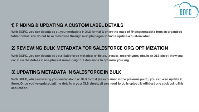 Export Salesforce Metadata From Your Org using BOFC | PPT