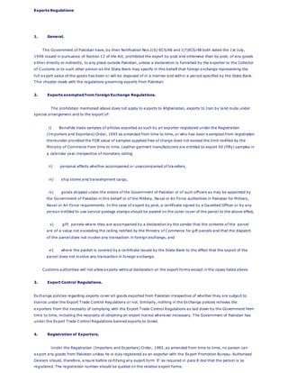 Exports Regulation | PDF