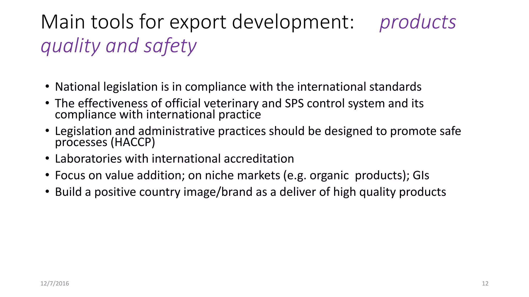 Iryna Kobuta - Export promotion strategies in countries of the region | PPT